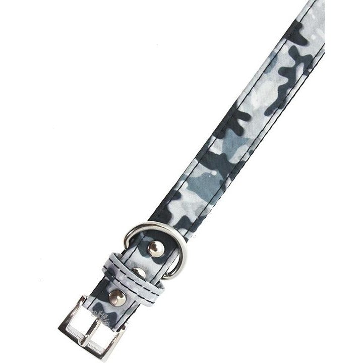 Camouflage Collar - Grey - Pooch Luxury